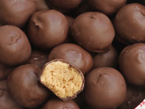 Chocolate peanut butter balls store