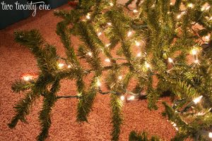 How to Put Lights on a Christmas Tree - Two Twenty One