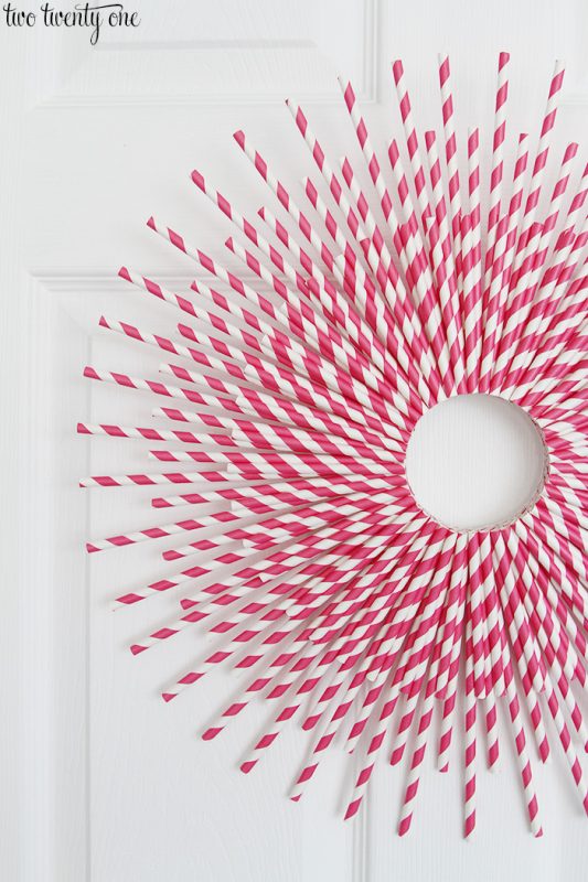 Paper Straw Wreath