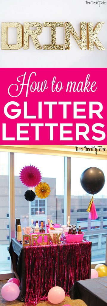 How to Make Glitter Letters