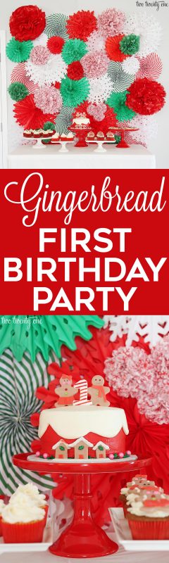 Gingerbread First Birthday Party