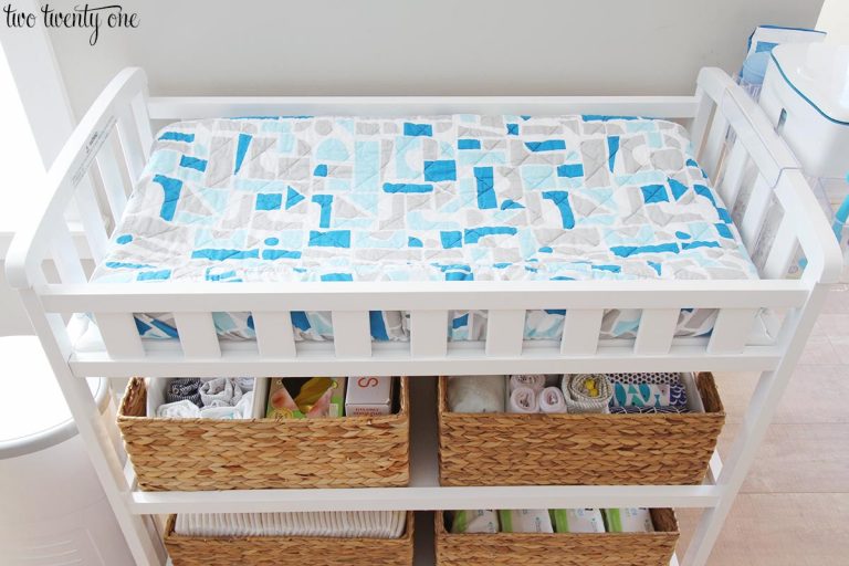 Diaper Changing Table Organization