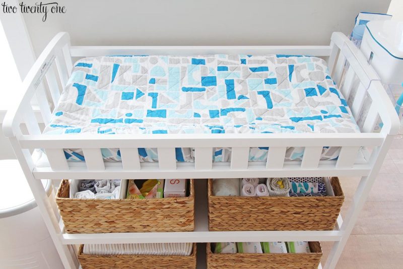 Diaper Changing Table Organization