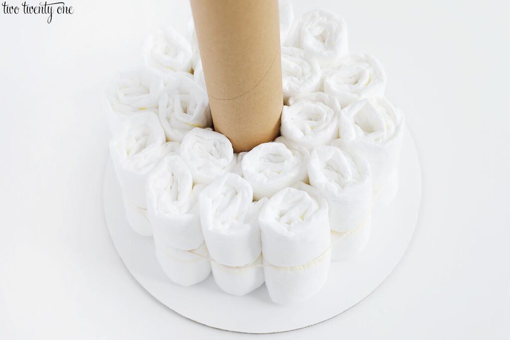 How to Make a Diaper Cake - Step By Step Tutorial