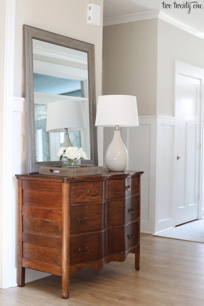 Styled Entryway Dresser - Four Ways