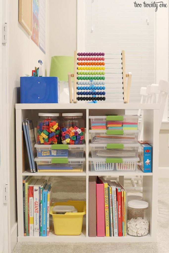 Organized Homework Room