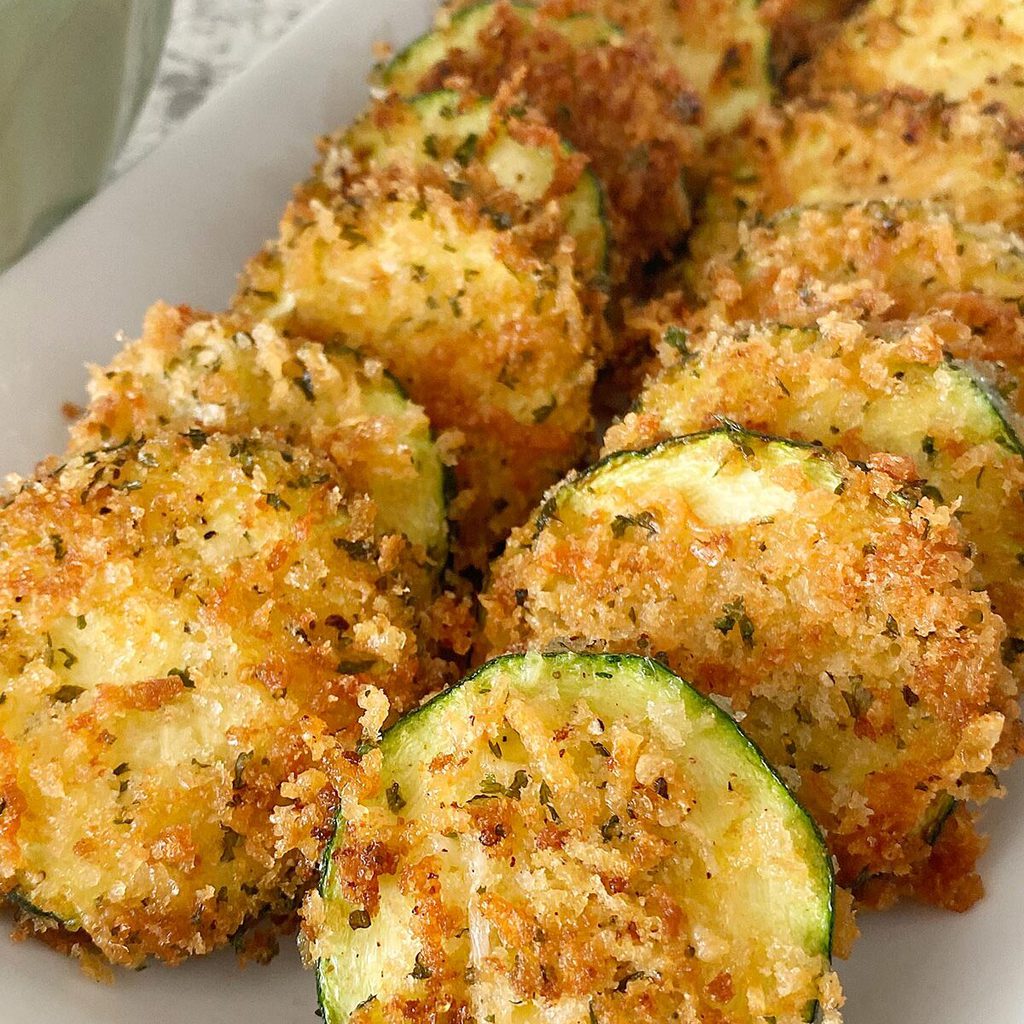Crispy Parmesan Fried Zucchini