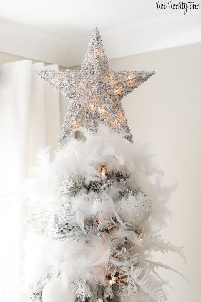 White and Silver Christmas Tree
